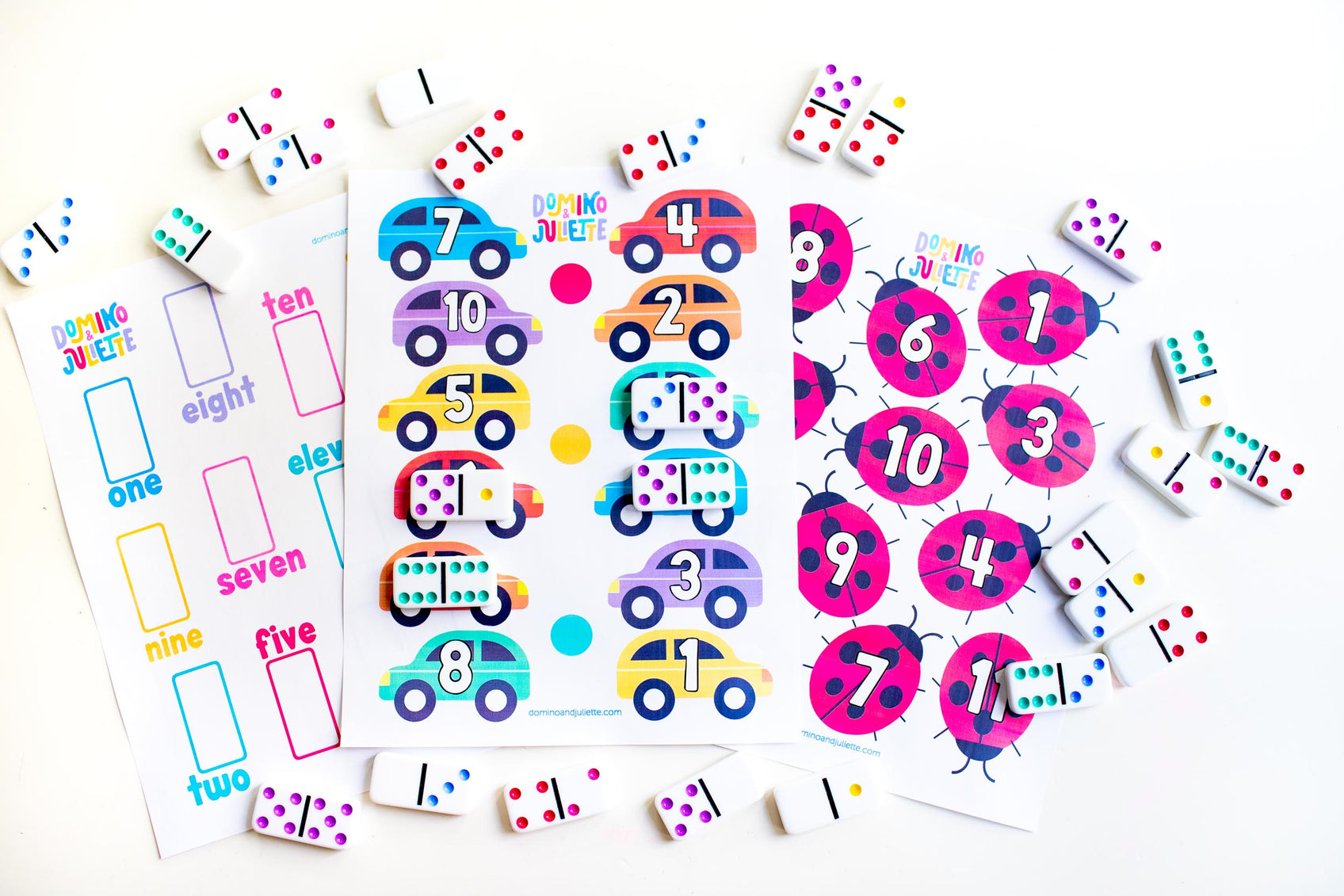 Educational Dominos for Preschool Math & Learning Play – Domino & Juliette