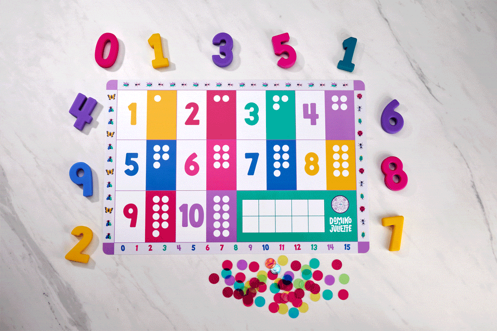 Numbers & Counting Learning Placemat for Toddlers – Domino & Juliette